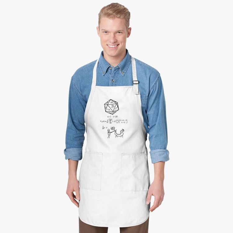 Math dnd Dungeon Daddy DnD Dungeons and Dragons Apron - Hatsline - Hatsline