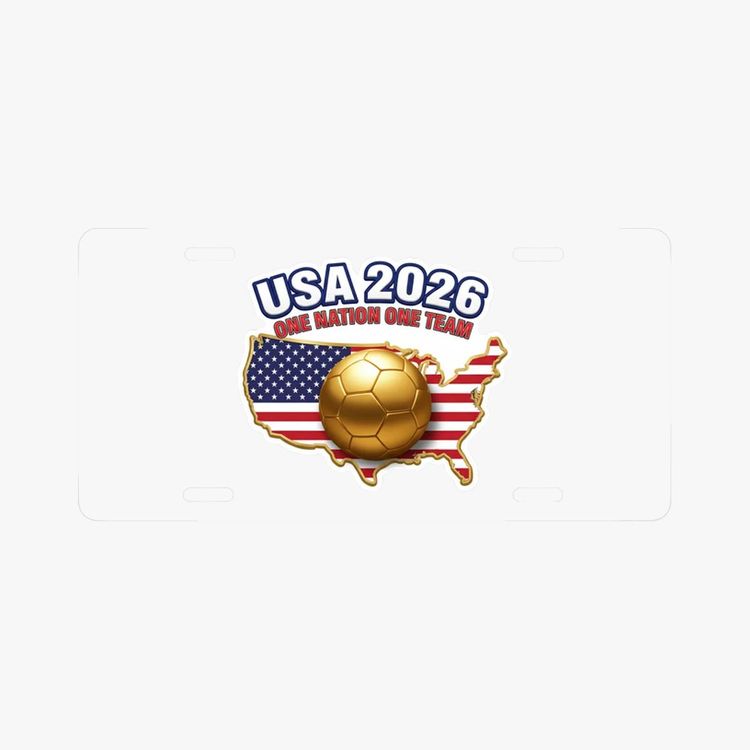 Usa 2026 Flag One Nation One Team License Plate - Hatsline - Hatsline