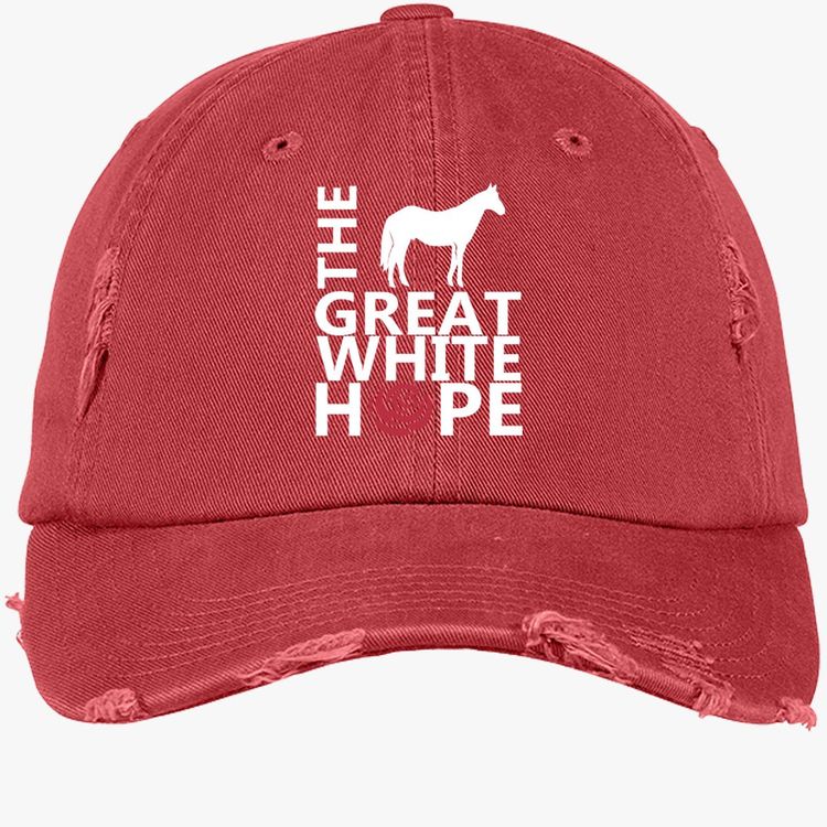 Cool Graphic design Great White Hope Hansen Distressed Cotton Twill Cap ...