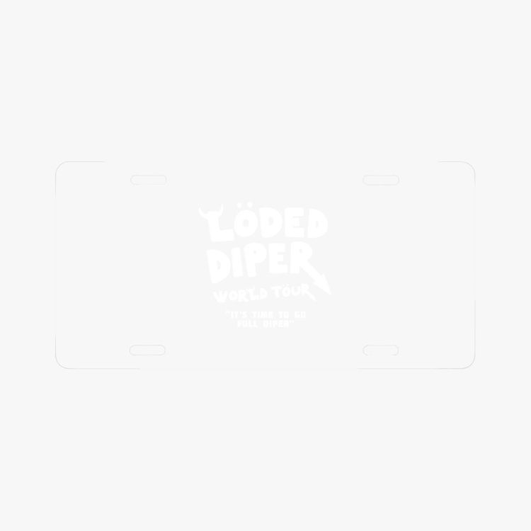 Loded Diper World Tour Diary Of A Wimpy License Plate - Hatsline - Hatsline