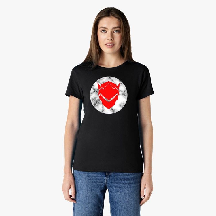 overwatch genji symbol marble on Women's Cotton T-Shirt - Hatsline