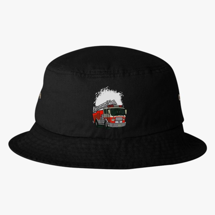kids ladder truck cool and fun truck design Bucket Hat - Hatsline