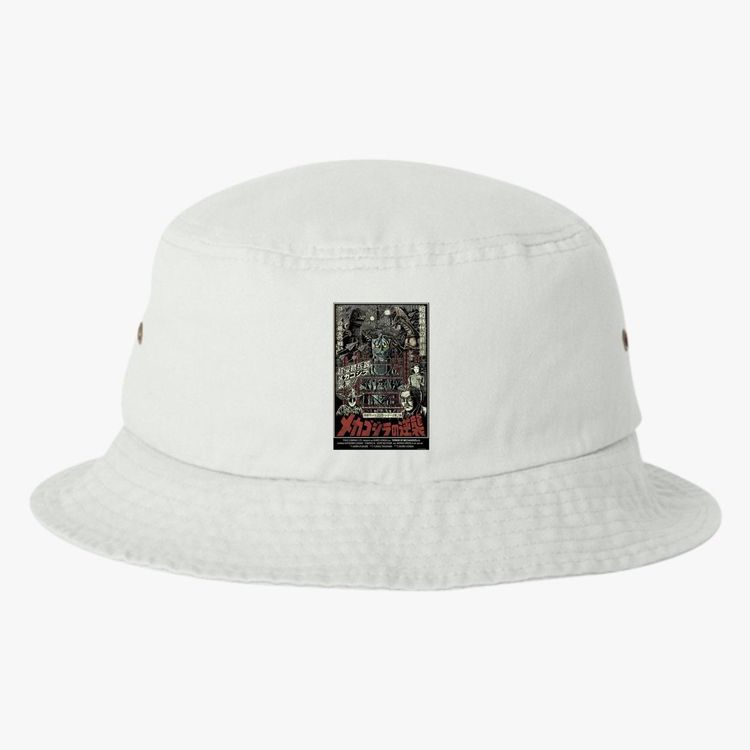 terror of mechagodzilla poster godzilla Bucket Hat - Hatsline