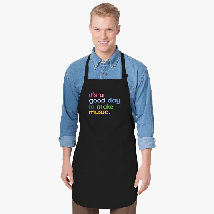 It's A Good Day to Make Music Apron - Hatsline - Hatsline