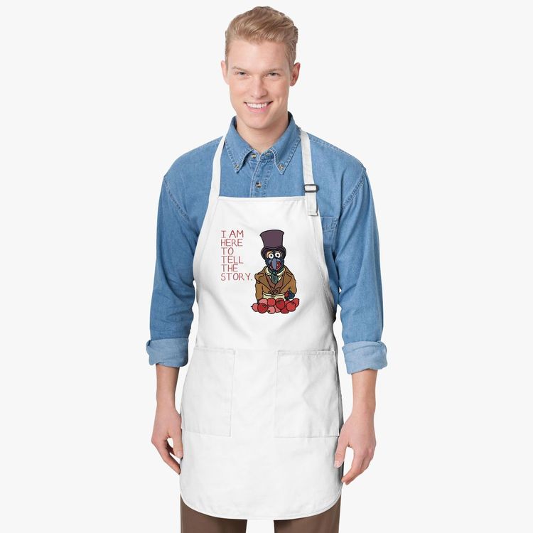 Muppet Christmas Carol Gonzo Quotes I'm Here To Tell The Story Apron ...