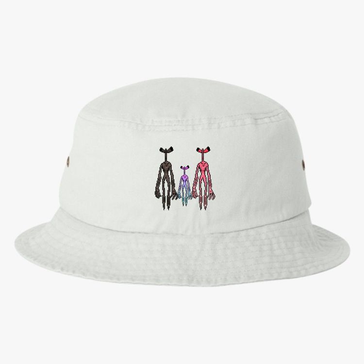 pixeled siren head costume for kids boys, pixel art monsters Bucket Hat ...